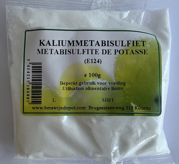 Métabisulfite de potassium (E224) 100 grammes – Plukkers.com