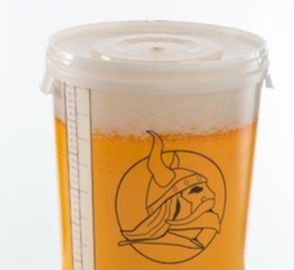 Brewing bucket with lid 30L graduated with beer tap – Plukkers.com