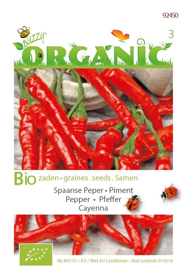 Poivre de Cayenne Bio - teneur : 0,25 grammes – Plukkers.com